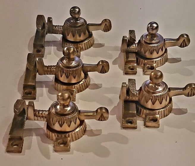 Antique Victorian Aesthetic Decorative Cast Bronze Window Sash Locks ...