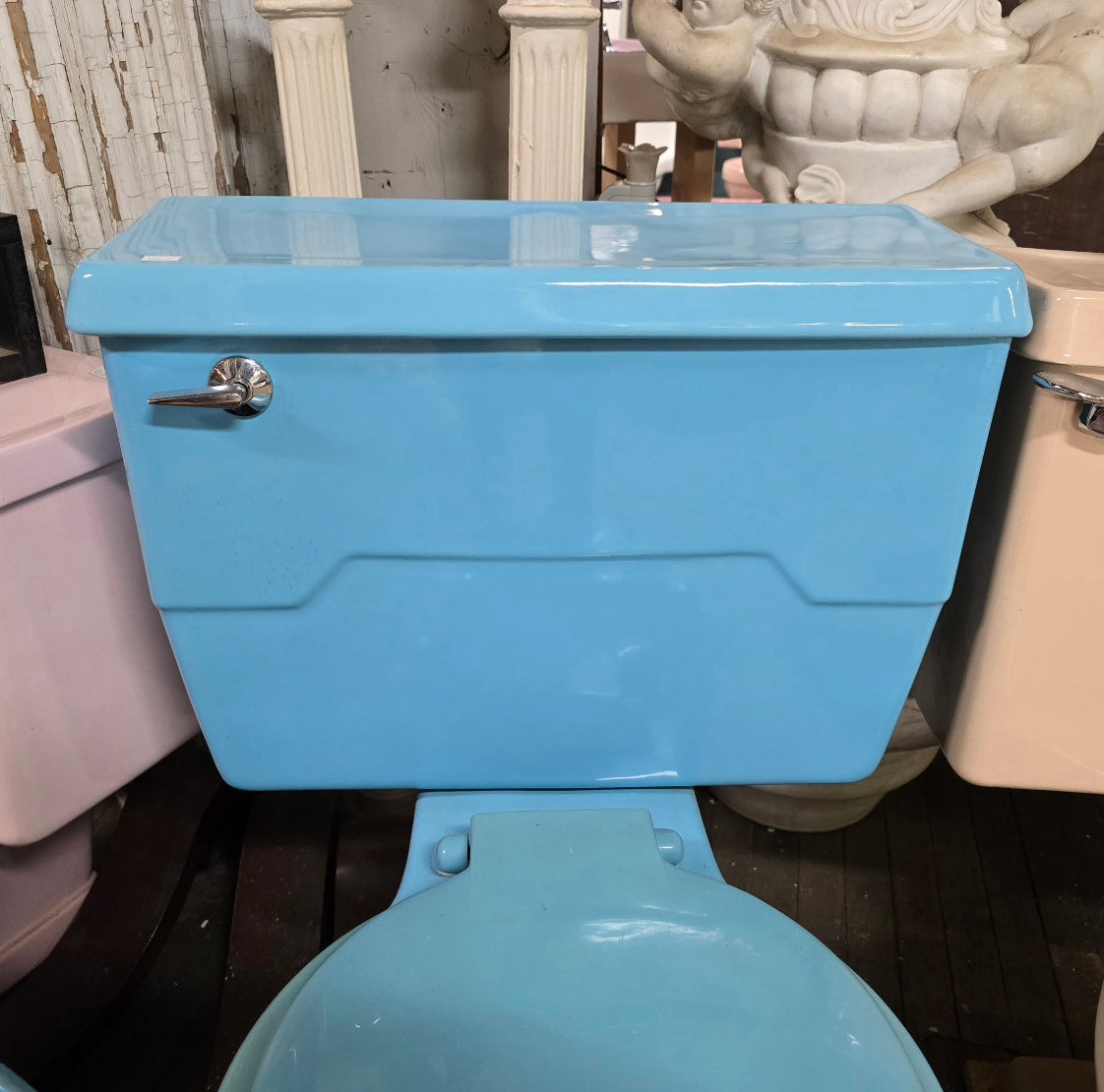 Vintage Kohler Toilet and Counter Sink in New Orleans Blue – Toledo ...