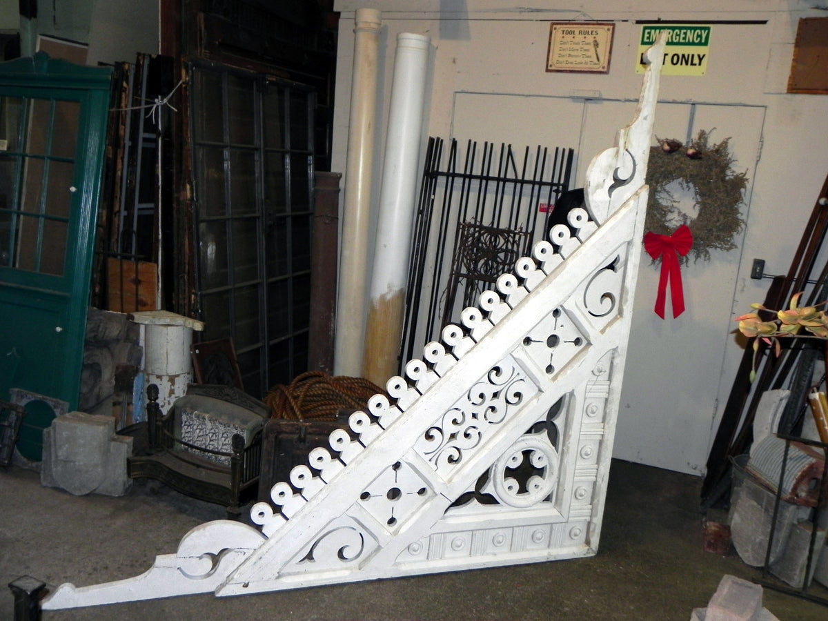 Pair of Large Antique Victorian Era Decorative Cedar Barge Boards (roo ...