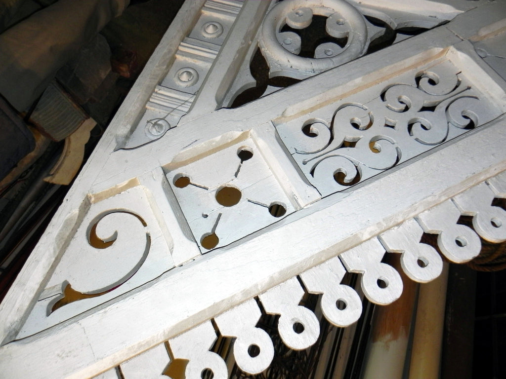 Pair of Large Antique Victorian Era Decorative Cedar Barge Boards (roo ...