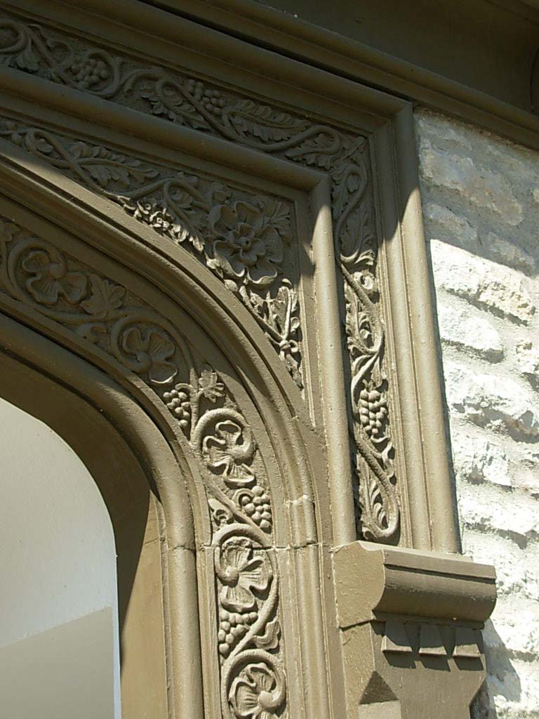 Huge 1925 Carved White Oak Tudor Entry Way – Toledo Architectural ...