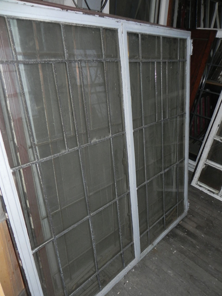 Large Vintage Arts & Crafts Styled Leaded Casement Windows – Toledo ...