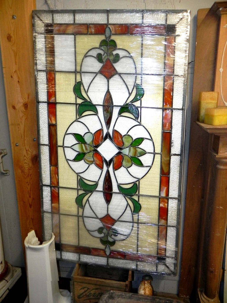 Large Vintage Stained Glass Panel by Phoenix Glass – Toledo ...